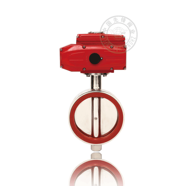 D971X-16P/R 电动对夹密封型中心垂直板硬密封不锈钢（304、316）卫生级蝶阀-产品展示-上海先锋阀门制造有限公司